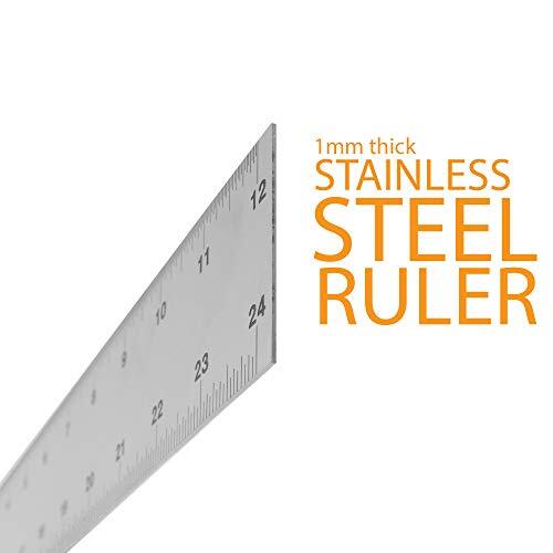 Stainless Steel Center Finding Ruler. Ideal For Woodworking Metal Work ...