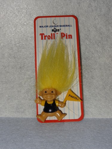 Vintage Russ 1990's Pittsburgh Pirates Baseball Troll Doll Pin on ...