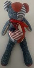 Teddy Bear Plush Soft Toy USA Flag July Fourth 4th Heart Red White Blue ...