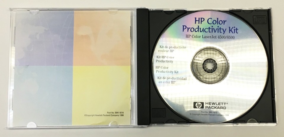 HP Color Laserjet 4500 8500 Color Productivity Kit CD-ROM PC Windows 95 ...