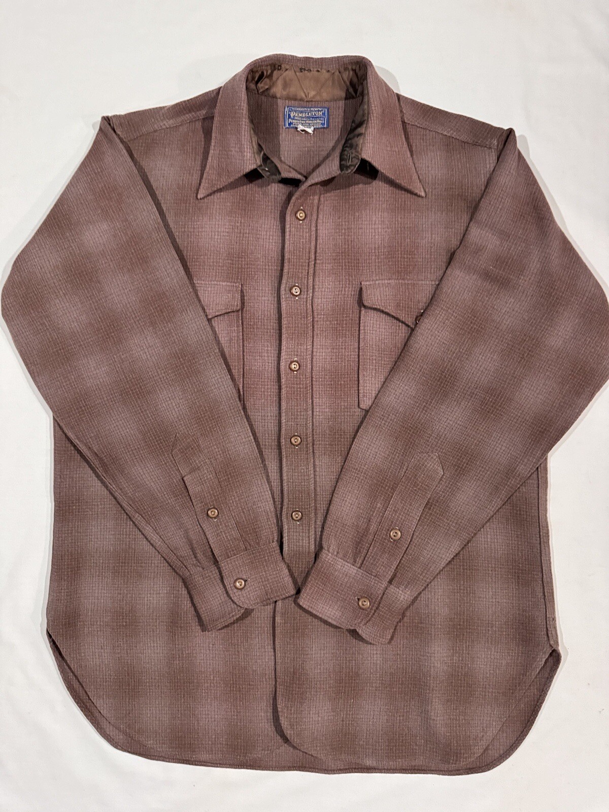 Vntg 1930’s-1940’s Medium Plaid Pendleton 100% Virgin… - Gem