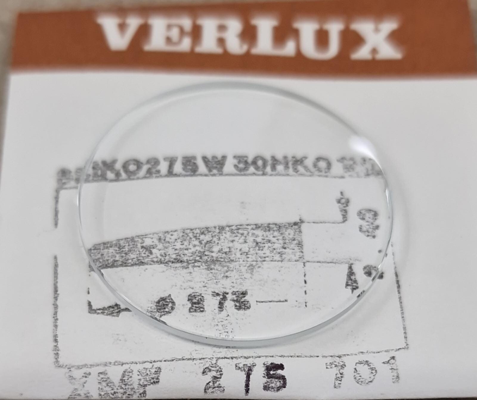 Compatible Glass Seiko 275W30 Verlux XMF275.701 Optical Mineral D.275 ...