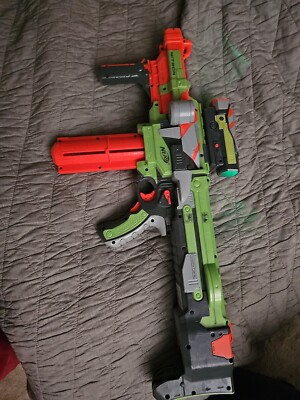 Nerf Vortex Nitron Disc Launcher w/ Light Up Scope and Magazine, Tested ...
