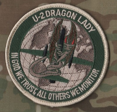 USAF CIA U-2 DRAGON LADY vêlkrö PATCH: "IN GOD WE TRUST, ALL OTHERS WE ...