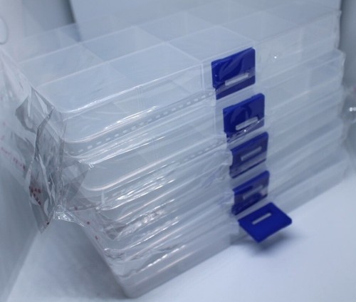 10 Pack Clear Jewelry Box Plastic Bead Storage Craft Container Earring ...