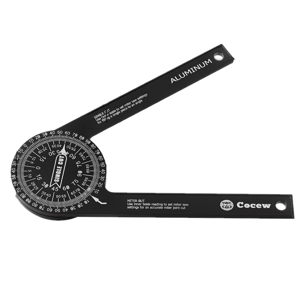 Miter Saw Protractor 7-Inch Aluminum Protractor Angle Finder In ...