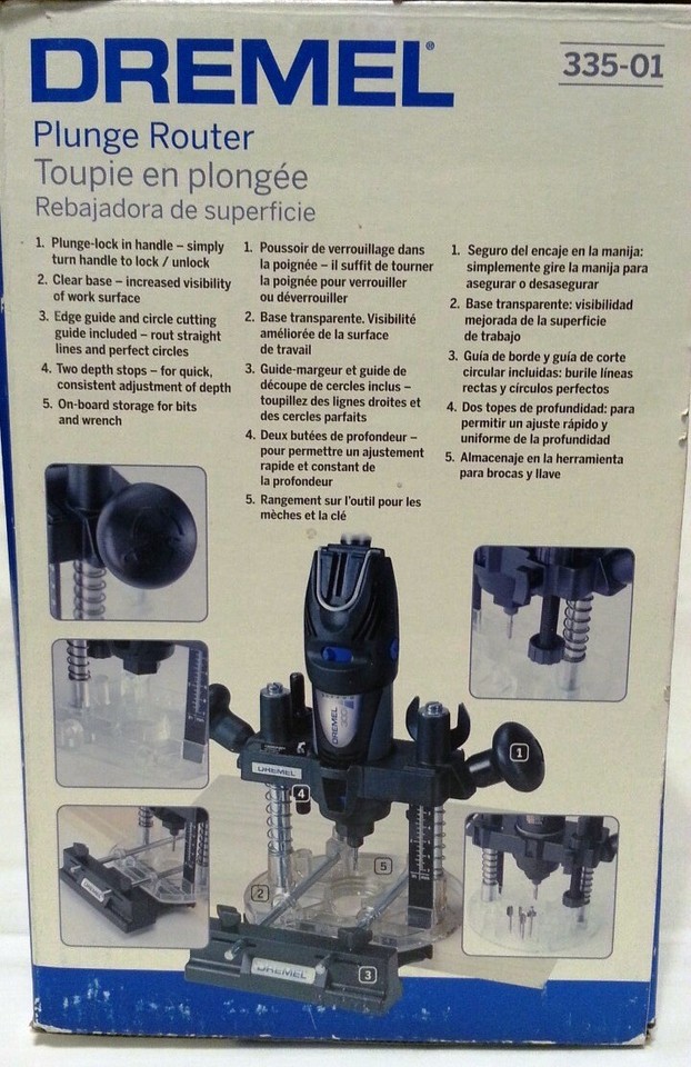 Dremel Plunge Router Tool 335-01 80596022617| eBay
