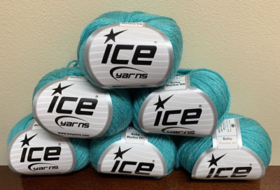 Ice Yarns Baby Merino Soft 50 g Merino Wool Polyamide Acrylic - Teal ...
