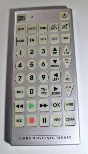 JUMBO Universal Remote-telecommande très grande taille guide d ...