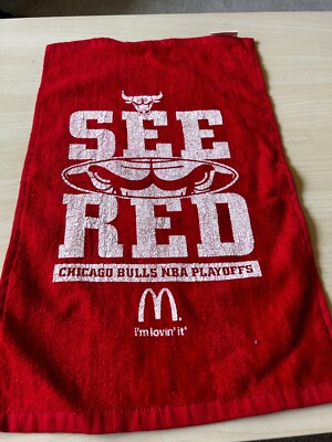 Vintage Chicago Bulls NBA Playoffs Rally Towel See Red 2011 Derrick ...