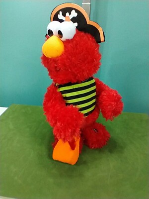 DanDee Halloween Animated Elmo Pirate Plush Side Stepper Musical Trick ...