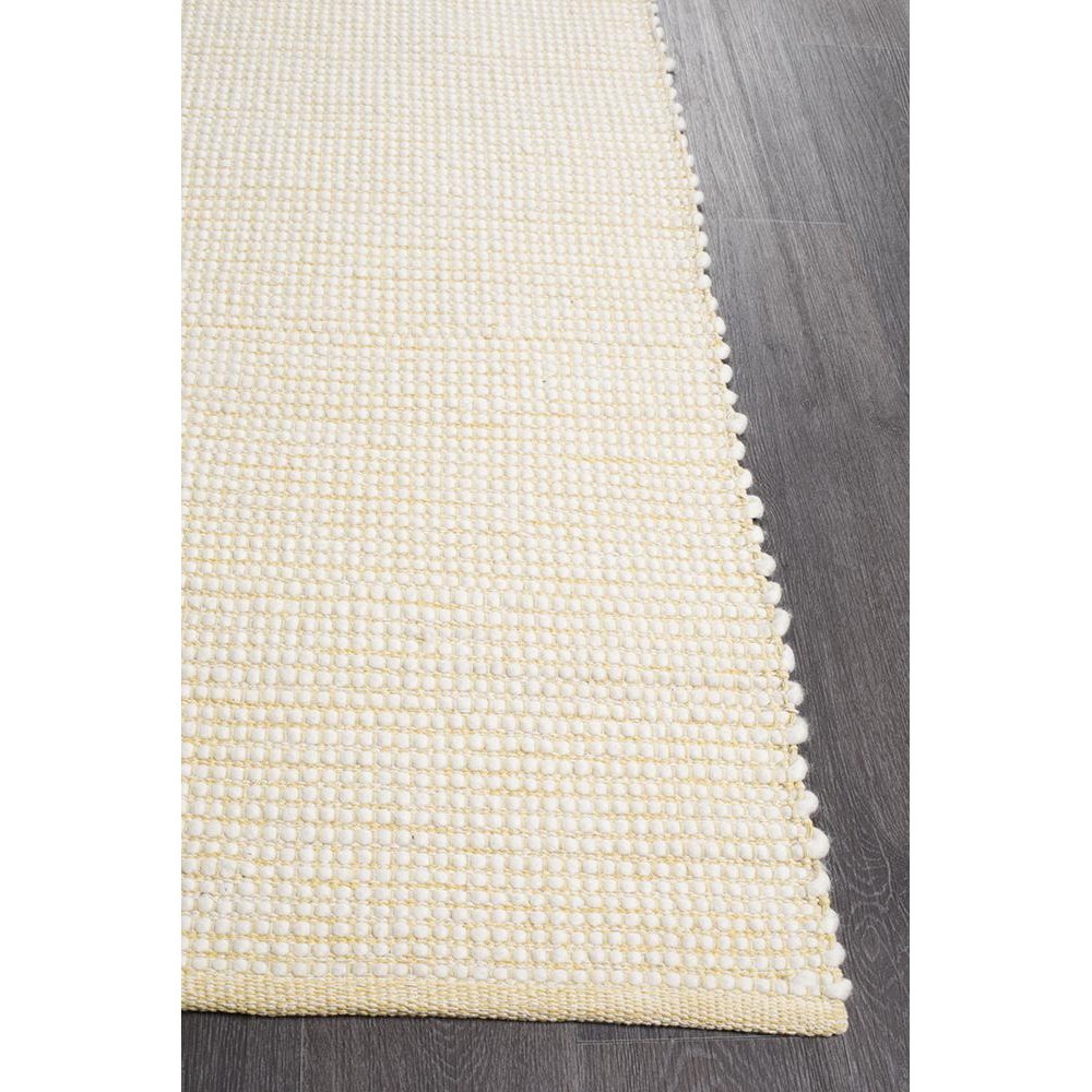 NEW Tapete Rug Loft Felted Scandi Rug Yellow 290x200cm | eBay