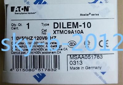 1 PCS NEW IN BOX EATON MOELLER Small contactor DILEM-10 (110V50HZ ...