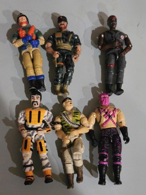 Lot Of 6 Gi Joe And Lanard Action Figures. 90's. 3.75" Outback, Gung-ho ...