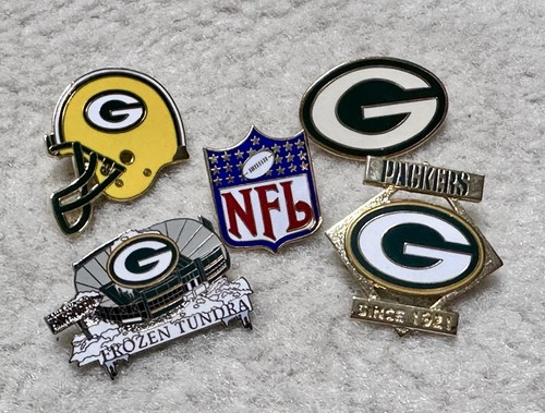 5 Vintage Pins NFL Green Bay Packers Frozen Tundra Collectible Original ...