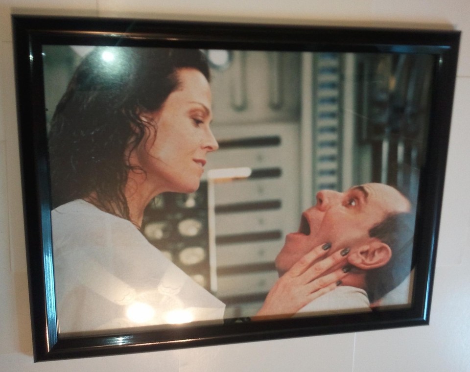 Aliens Poster #23 FRAMED Dr Wren vs Ripley Clone Alien Resurrection J.E ...