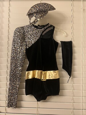 Art Stone Dance Costume Child Medium Animal Print Cheetah Unitard ...