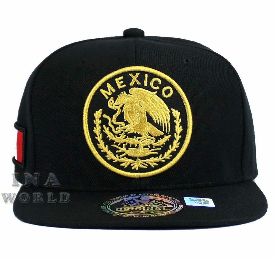 MEXICAN Hat MEXICO Federal Logo State Embroidery Snapback Flat Bill ...