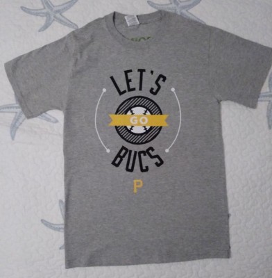 *NEW* Pittsburgh Pirates SGA Gray MLB T-Shirt Lets Go Bucs Sizes S/XL ...
