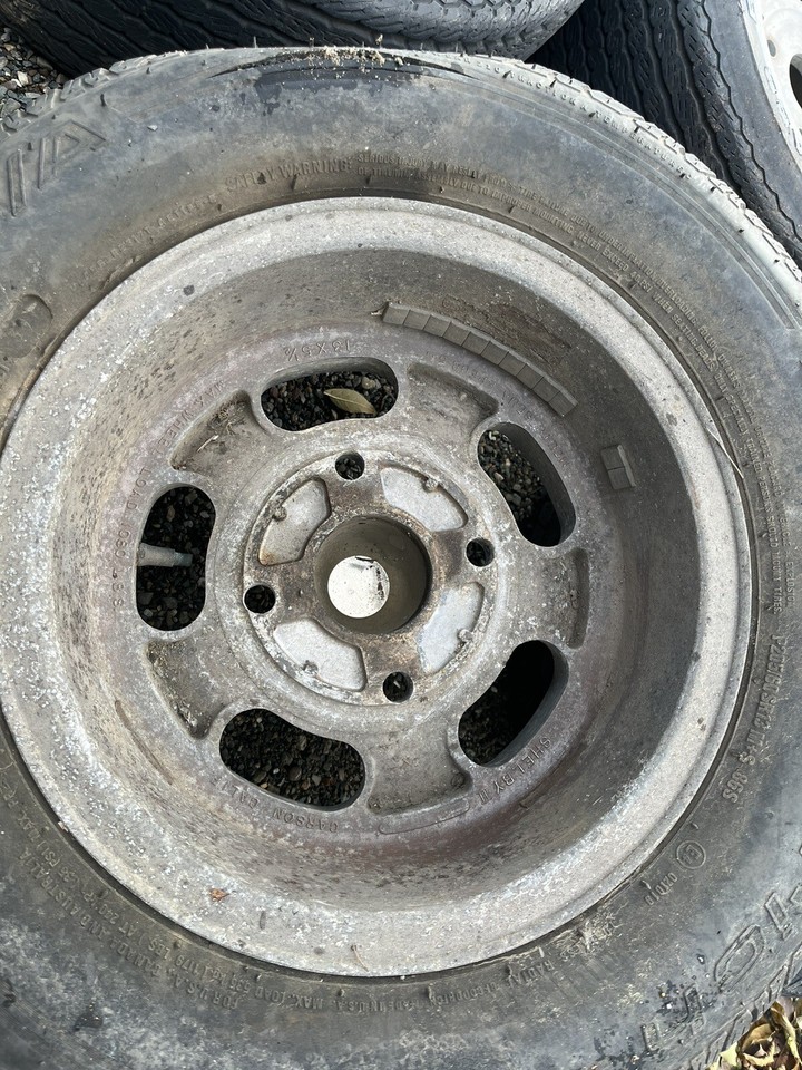 Slotted Shelby Cal 500 13" Wheels ORIGINAL 13x5 1/2 Volkswagen 4 Lug ...