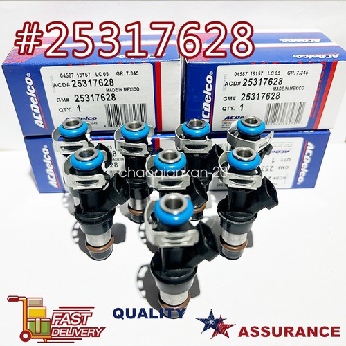8PCS GENUINE Fuel Injectors For 01-07 Chevy Silverado 4.8L 5.3L 6.0L ...