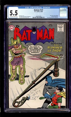 Batman #127 1959 CGC 5.5 FN- OW/W High Definition Scans** | eBay