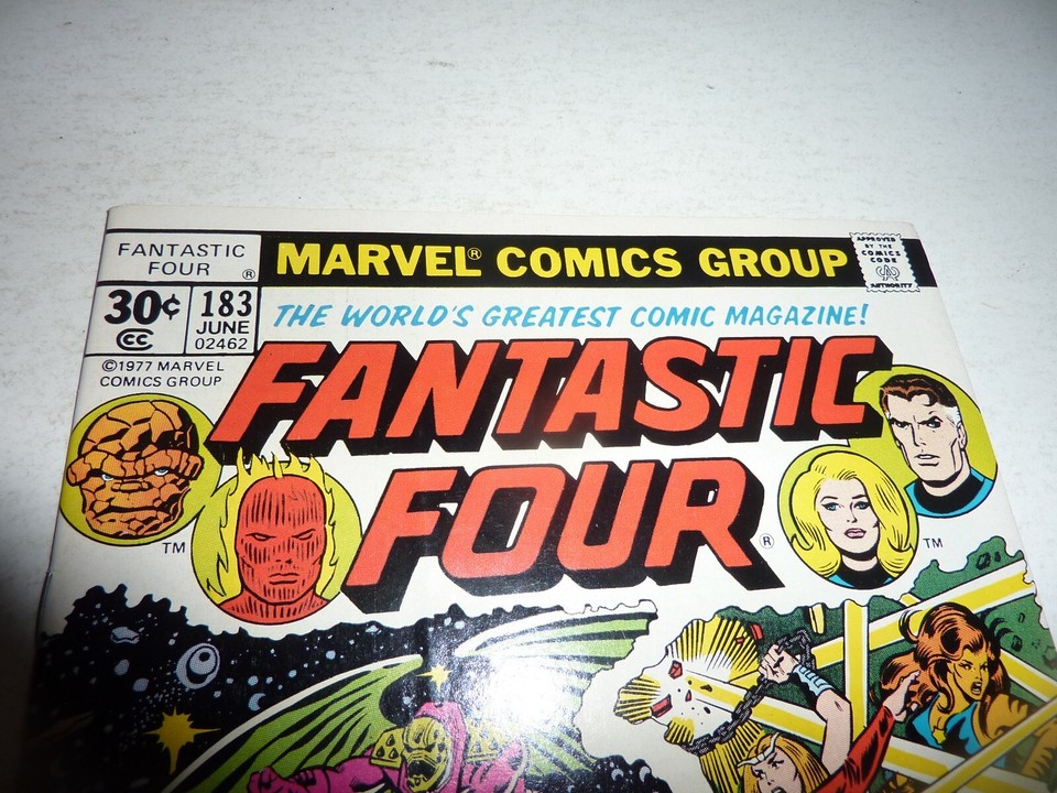 FANTASTIC FOUR #183 Marvel Comics 1977 Annihilus Tigra Blastaar App. VF ...