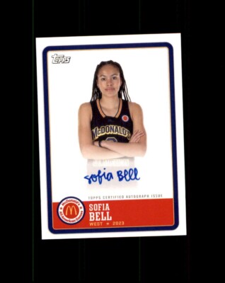 2023 Topps McDonald's All American Sofia Bell #PA-SB Gameday Auto | eBay