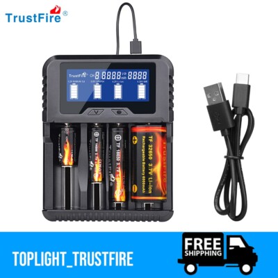 Trustfire TR020 4 Slot Battery Charger Smart Charging For Rechargeable ...