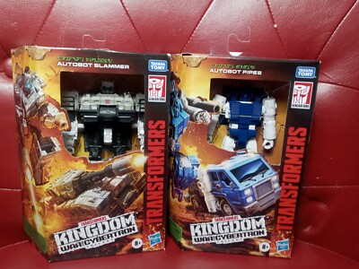 2 Transformers War for Cybertron Kingdom Deluxe Autobot Slammer and ...