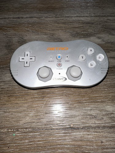 Datel Wireless Wii Controller Silver Retro Controller DUS0260 WORKS | eBay
