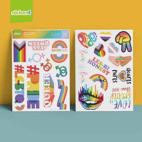 24 x Gay Pride Stickers Bulk - Pride Flag Stickers - Pride Stickers for ...
