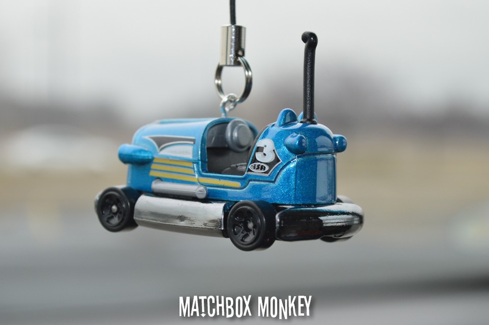 Custom Bumper Car Rear View Mirror Hanger Dangler Ornament Dodge Em Go ...