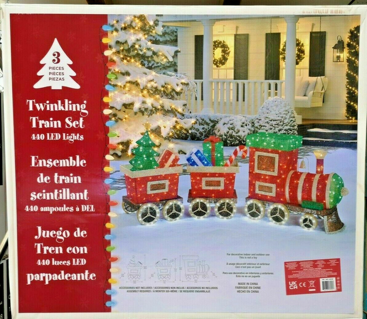 Large Lighted Outdoor Christmas Train