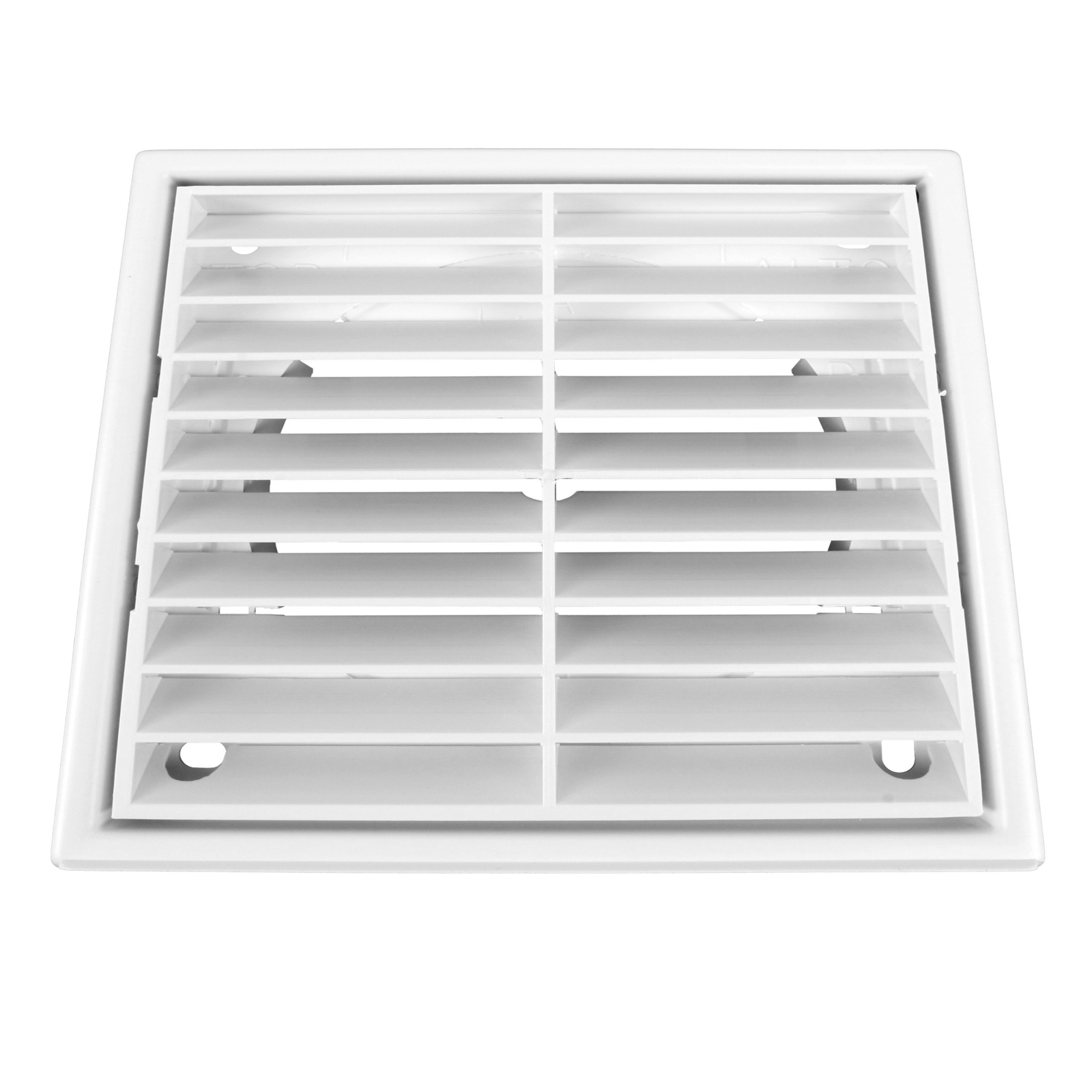 LOUVRE AIR VENT COVER Square White Plastic Louver External Internal ...