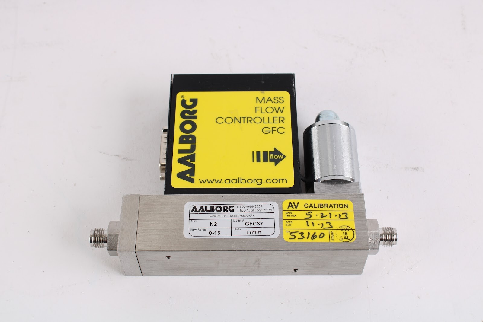 Aalborg GFC37 Digital Gas Flow Controller Air From Range 0-50 L/min for ...