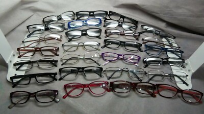 Lot of 27 Eyeglass Frames: Integrated Spring Hinges, Piranha Optics ...