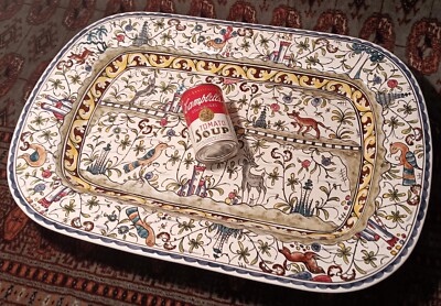 23 1/4" WALL MONSTER vtg Williams Sonoma Portugal serving platter ...