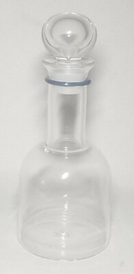 Signed COWDY British Studio Art Glass Decanter With Applied Blue Neck ...