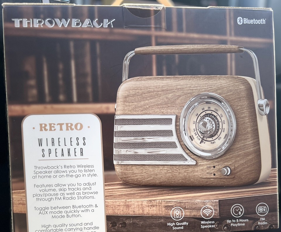 Throwback RETRO wireless SPEAKER / Bluetooth | eBay