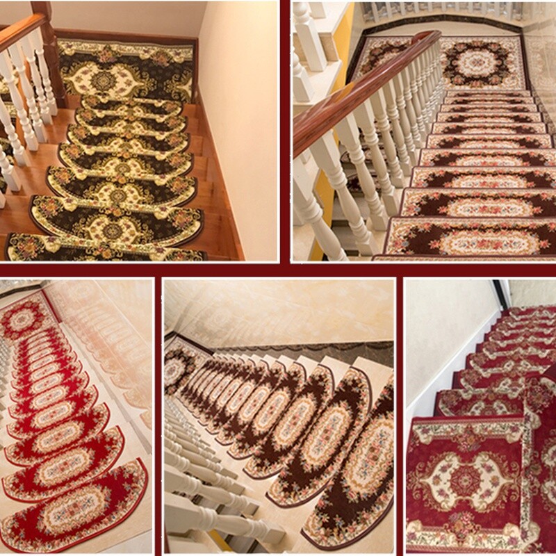 1PC European Stair Thread Carpet Self-adhesive Non-slip Floor Protector ...