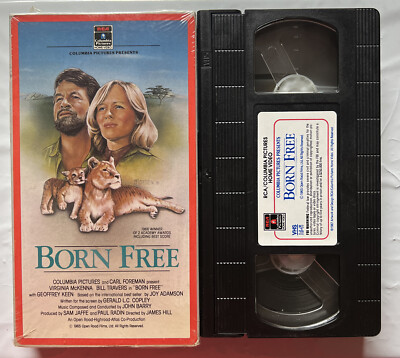 Born Free VHS Virginia McKenna Bill Travers Lions Previously B2G1FREE ...