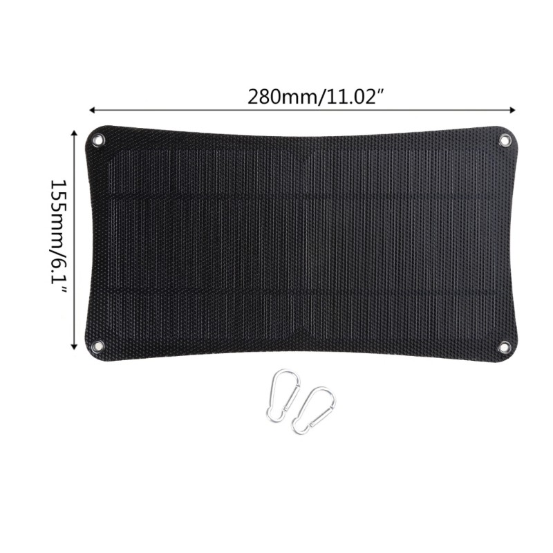 10W ETFE Solar Panel Charger Outdoor Emergency Power Source Sunpower ...
