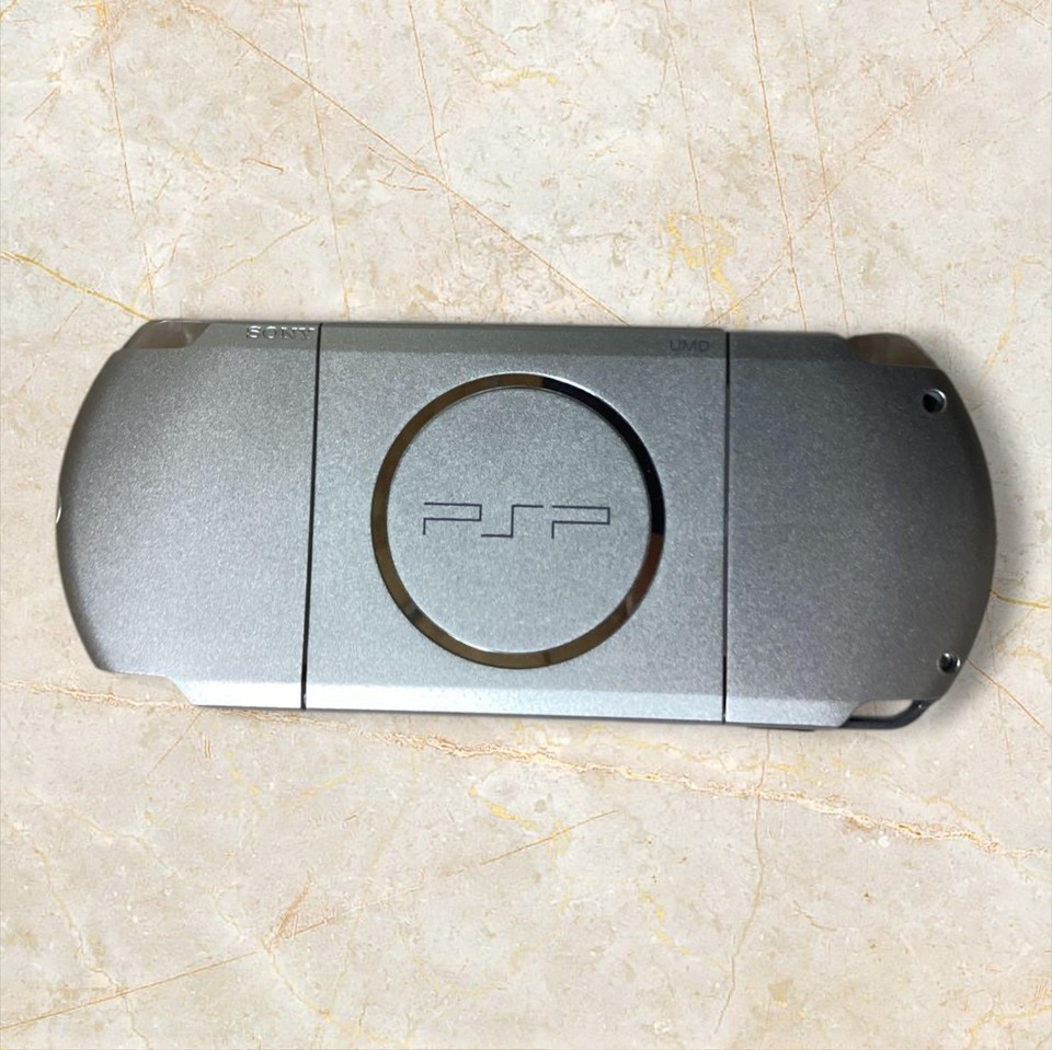 Sony PSP PlayStation Portable PSP-3000MS Mystic Silver Handheld Console ...