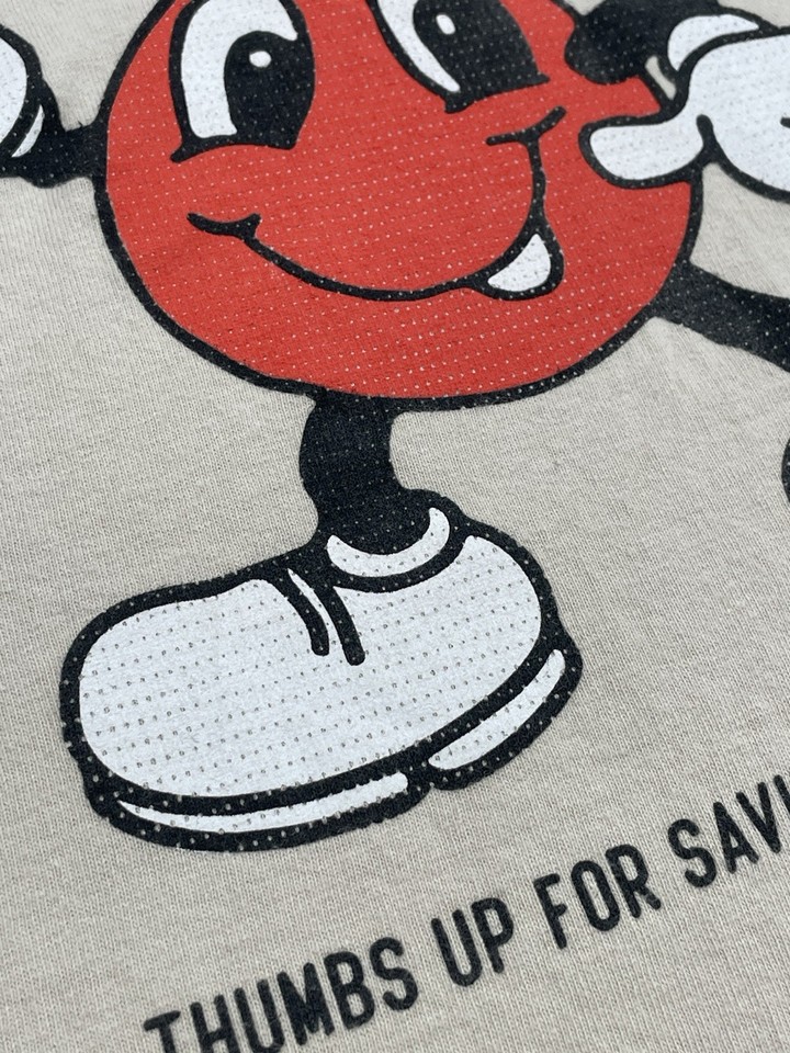 American Red Cross T-Shirt Mens 2XL Beige Blood Drop Graphic | eBay