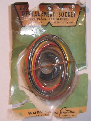 Workman Electronic Duo-Decal CRT Socket w/ 24" Leads | eBay