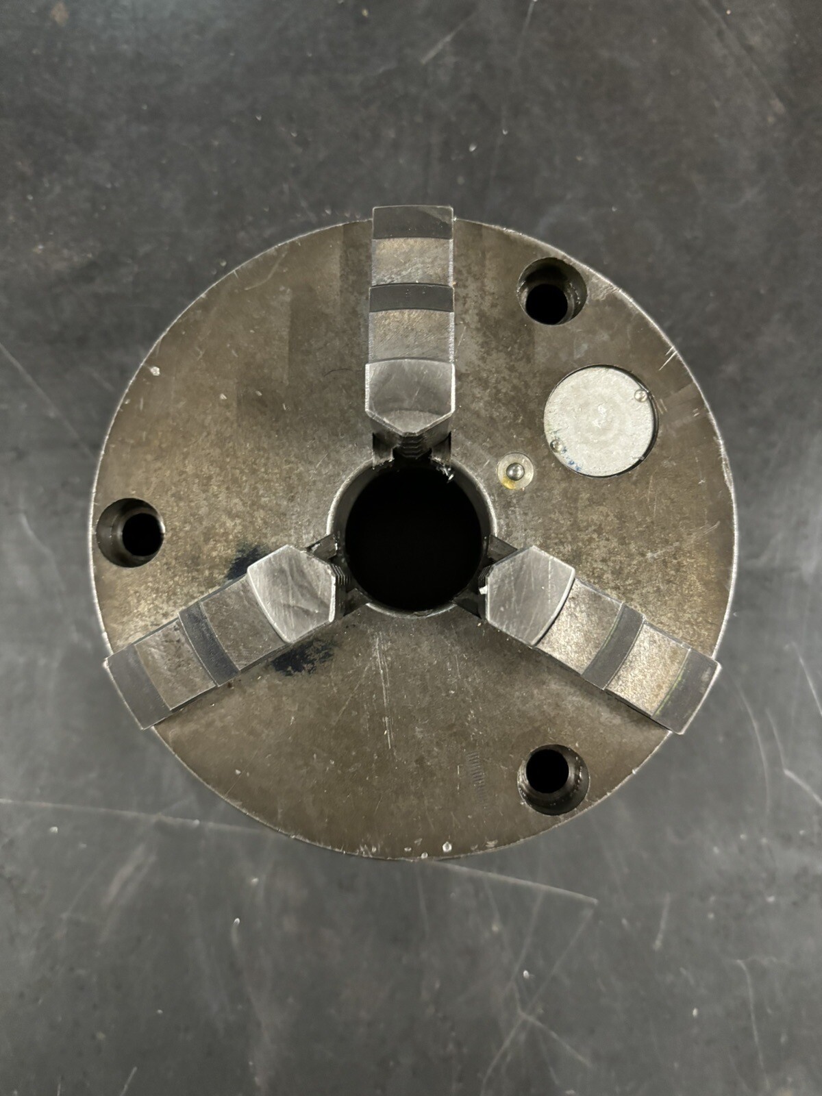 5" YUASA THREE-JAW ADJUST-TRU LATHE CHUCK 1.25"BORE 1PIECE JAWS PLAIN ...