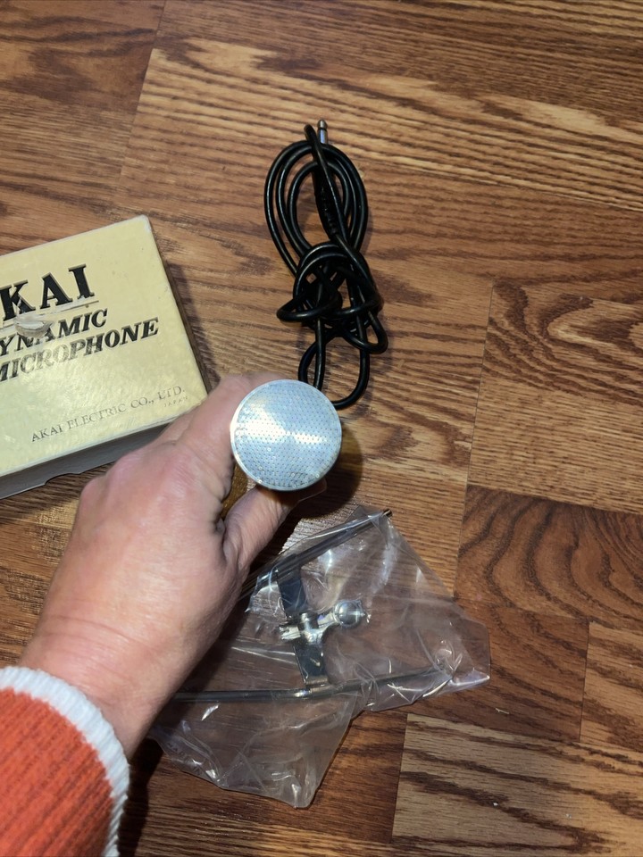 Akai DM-13 Recorder Microphone With Stand And Original Box Vintage | eBay