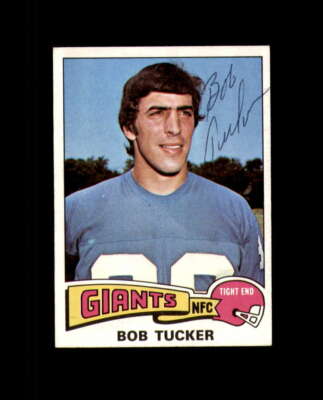 Bob Tucker Signed 1975 Topps New York Giants Autograph | eBay