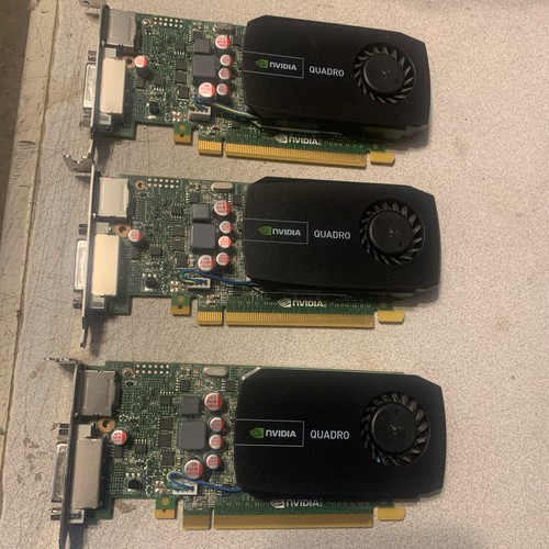 Lot of 3 HP Nvidia Quadro 600 1GB GDDR3 Video Graphic Card 671135-001 ...